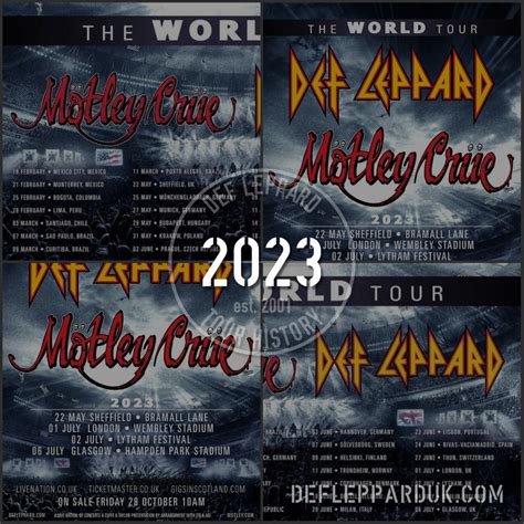 Def Leppard The World Tour Main Page