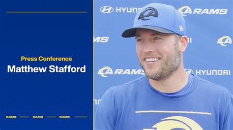 Rams Quarterback Matthew Stafford Talks Throwing During Otas And
