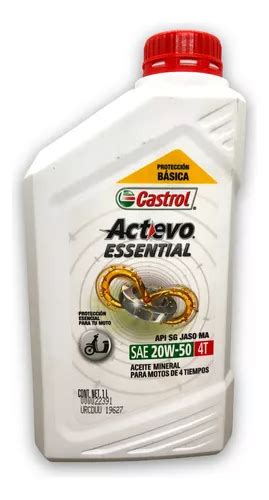 Aceite Moto W Mineral Castrol Actevo Essential T L