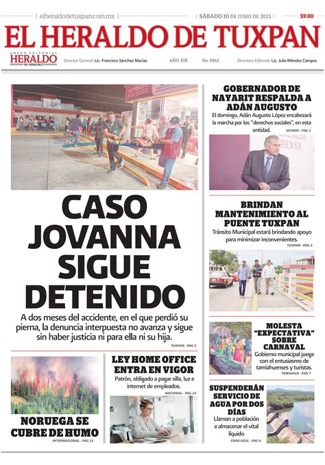 El Heraldo De Tuxpan 10 De Junio De 2023 By Poza Acme Issuu
