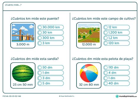 Ejercicios Juegos De Medidas De Longitud Para Niños Actividad del Niño