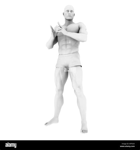 Superhero Pose With A Man In 3d Render Illustration Stock Photo Alamy