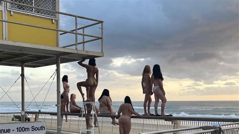 Women Strip Nude In Tour De Nood Protest On Gold Coast The Courier Mail