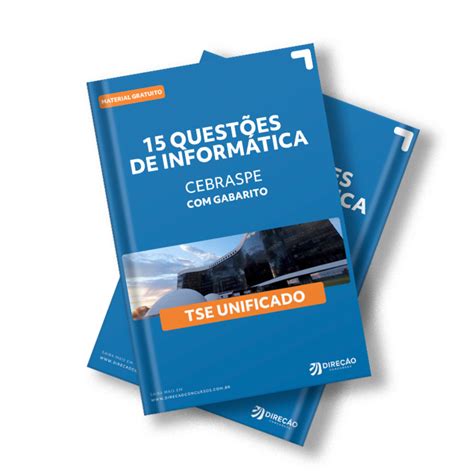 15 Questões da CEBRASPE para o TSE Unificado