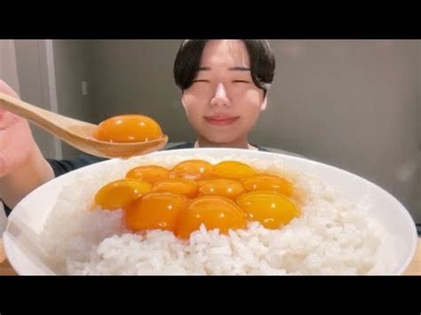 ASMR 卵かけご飯を食べる咀嚼音 Mukbang Eating Sounds YouTube
