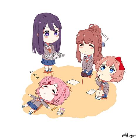 Ddlc Doki Doki Monika Natsuki Sayori Yuri HD Phone Wallpaper Peakpx