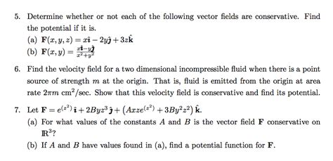 solved 1 sketch each of the following vector fields by