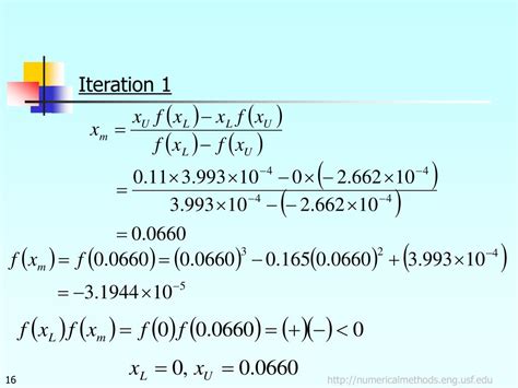 ppt numerical methods part false position method of solving a nonlinear equation