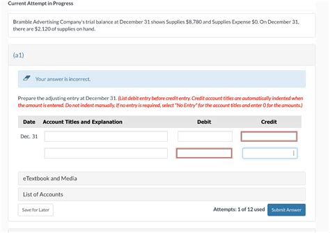 Solved Current Attempt In Progress Bramble Advertising Chegg
