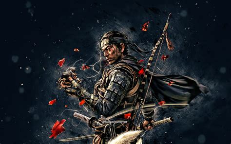 Jin Sakai Monochrome Ghost Of Tsushima HD Wallpaper Peakpx