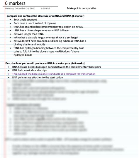 SOLUTION Ocr A Level Biology 6 Markers Studypool