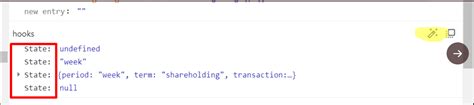reactjs is there any way to see names of fields in react multiple state with react devtools