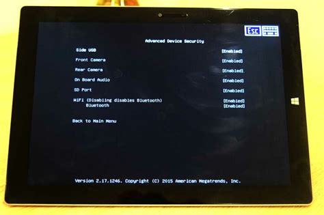 How To Configure Surface Uefi Bios Settings Surfacetip