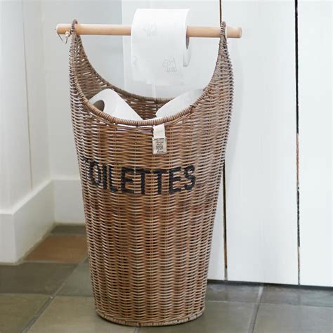 Kosz Na Papier Toaletowy Rustic Rattan Toilettes Basket Loft Love Pl