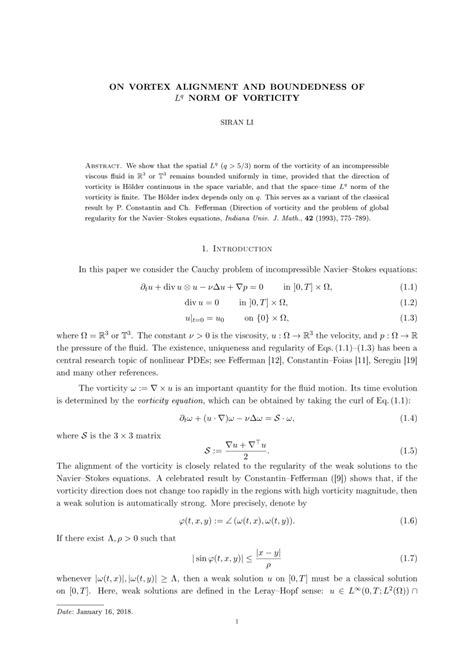 pdf on vortex alignment and boundedness of l q norm of vorticity