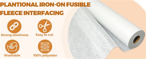 Amazon Plantional Iron On Fusible Fleece Interfacing Inches