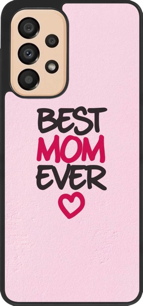 Coque Samsung Galaxy A33 5G Silicone Rigide Noir Mom 2023 Best Mom