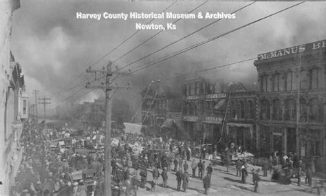 Ruins Of Fire August 4 1914 Harvey County Historical Society