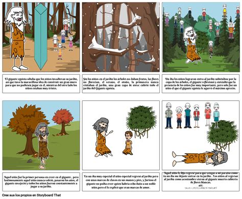 HISTORIETA DEL GIGANTE EGOISTA CLARIBETH Storyboard