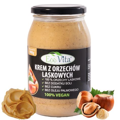 MASŁO ORZECHOWE z Orzechów Laskowych Krem Orzechowy 900g do Smarowania