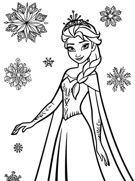 20 Derniers Coloriages Elsa Gratuits À Imprimer