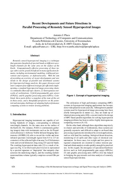 pdf recent developments and future directions in parallel processing of remotely sensed