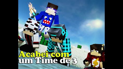 Minecraft Matei um time de três Sky Wars YouTube