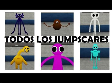 Todos Los Jumpscares En Rainbow Friends Concepts Youtube