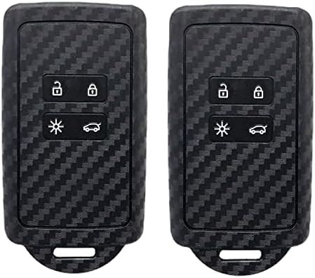 Kelay 2pcs RENAULT Key Card Case For Renault Arkana Captur Trafic Clio