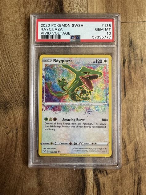 2020 Pokemon SWSH Vivid Voltage 138 Rayquaza PSA 10 EBay