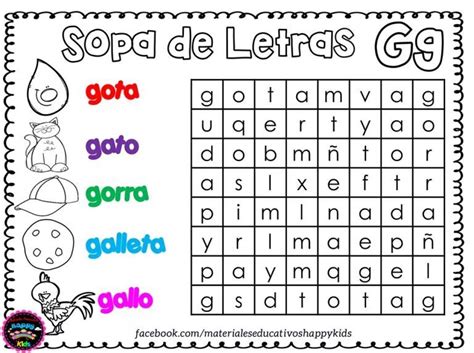 Sopa De Letras 5 Imagenes Educativas 711