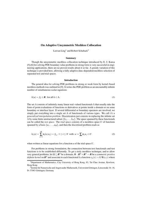 pdf on adaptive unsymmetric meshless collocation