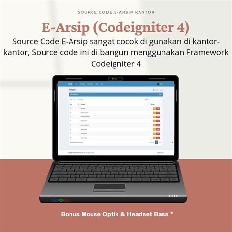 jual source code e arsip codeigniter 4 shopee indonesia