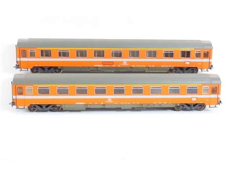 Roco H0 4236F Model Train Passenger Carriage 2 2x Four Axle