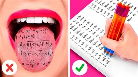 INCRÍVEIS TRUQUES DE ARTE E IDEIAS DIY ESCOLARES Engraçados Hacks de