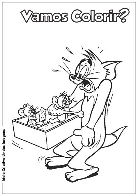 Tom E Jerry Desenho Para Colorir