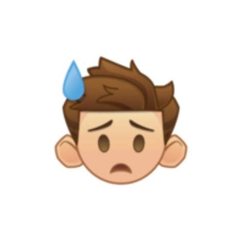 Barney As An Emoji Downcast With Sweat Drawing By Disney