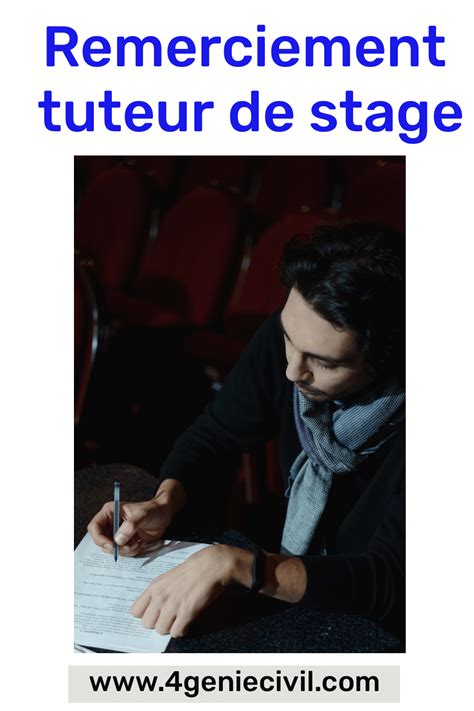 Remerciement Tuteur De Stage Gratitude Stage Thank You Messages