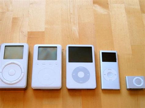 La evolución de ipod DineroenImagen