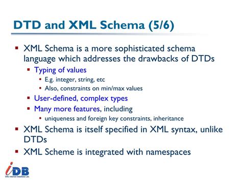 ppt object orientation in xml dtd and schema powerpoint presentation id 4483175