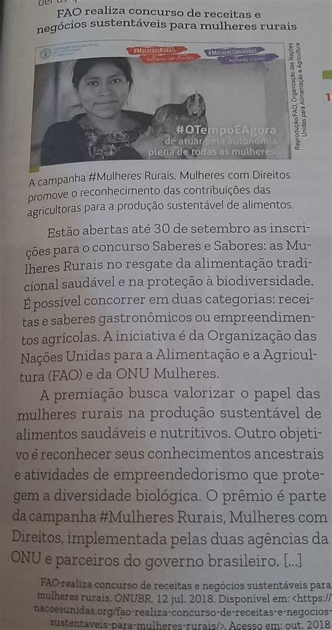 Leia o texto a seguir e observe a foto para responder às questões a
