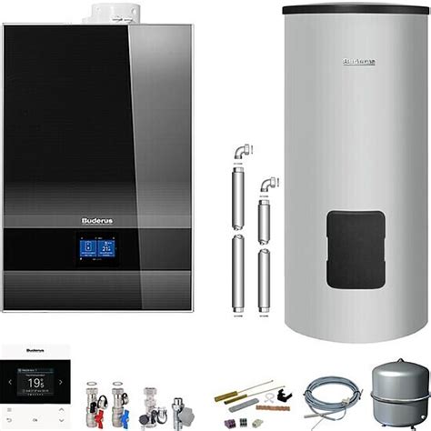 Buderus GB192i 2 Logaplus Paket W50 E Schwarz Regelung BC400 RC220
