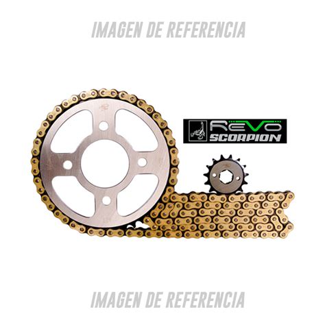 Kit De Arrastre Revo Apache Rtr 160 4v 428 138 13x45 Cadena Dorada