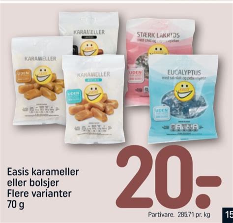 Easis Karameller Tilbud Hos Rema 1000