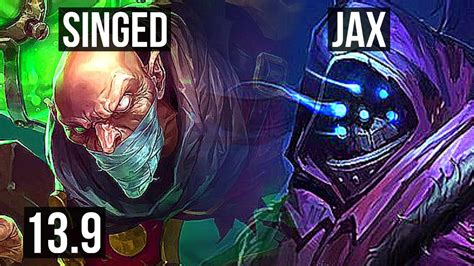 Singed Vs Jax Top M Mastery Games Dominating Kr