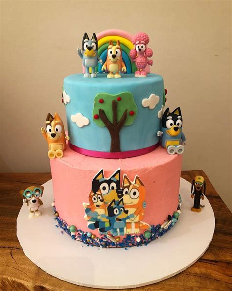 Bluey Cake Topper Bingo Mom Dad Bluey Theme Birthday Cake Images And