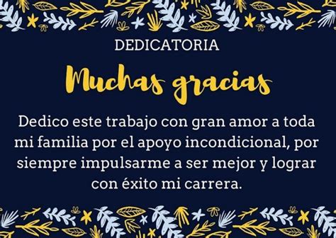 Dedicatorias Para Tesis Tipos Y Ejemplos