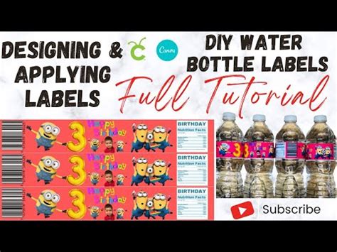 How To Make Water Bottle Labels How To Design Water Bottle Label