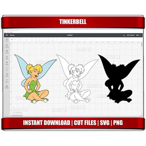 Tinkerbell Svg Tinkerbell Clipart Cricut Cut Files Silhou Inspire