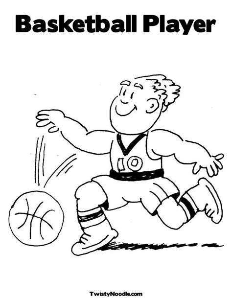 Free Printable Coloring Page Basketball Player Coloring Pages